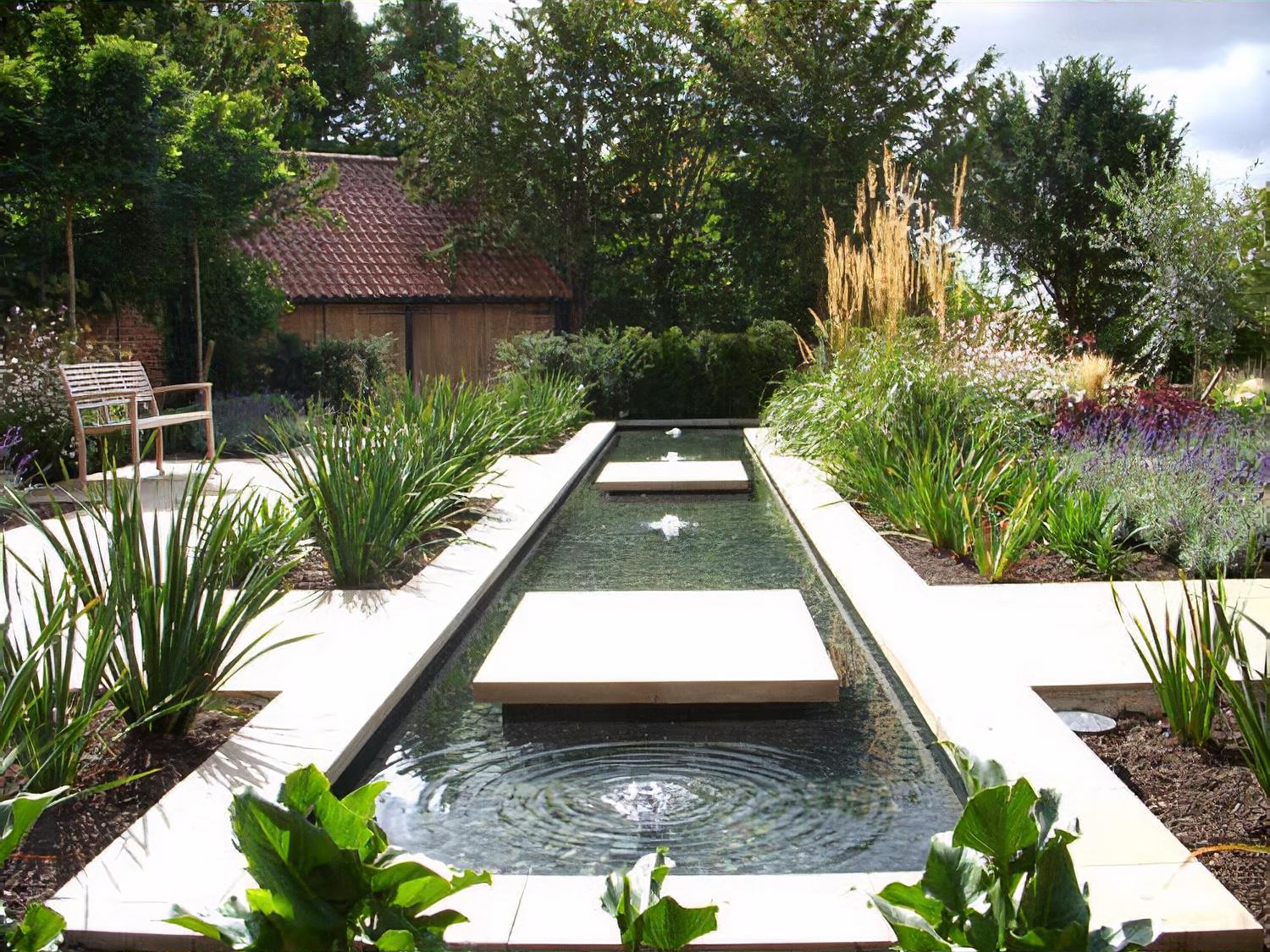 Suffolk contemporary courtyard garden sue townsend